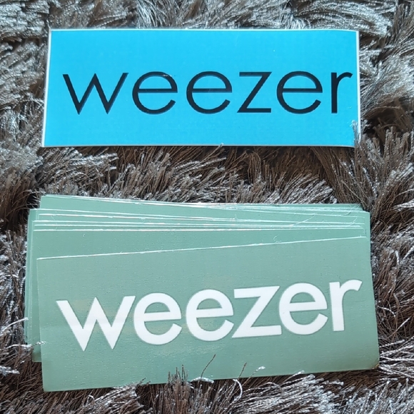 Weezer | Other | Weezer Logo Stickers Set | Poshmark